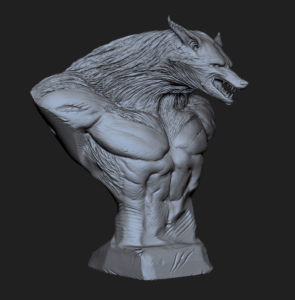 Sculpting a Werewolf with ZBrush in 10 Hours - Wingfox