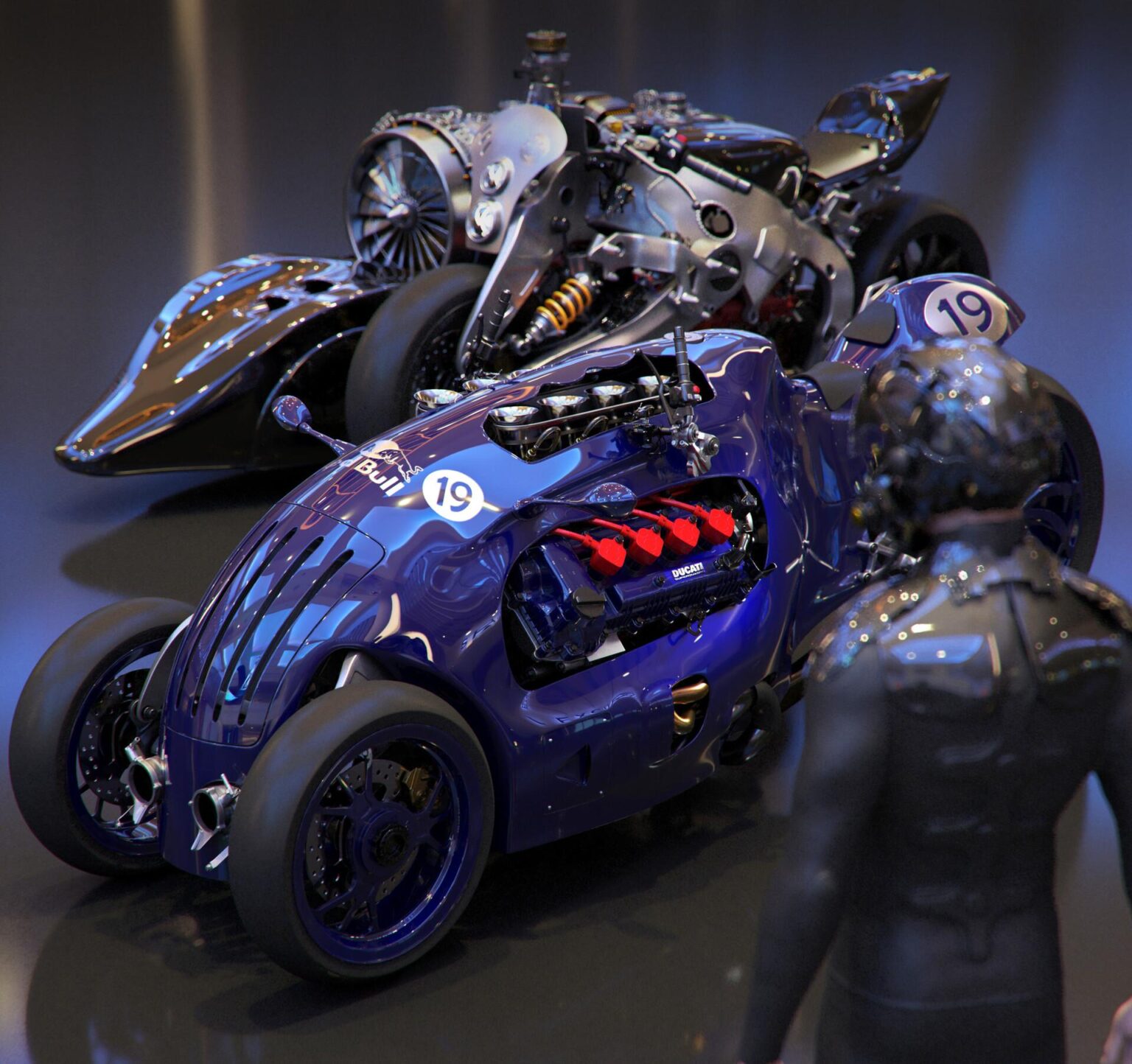 Create Hard Surface Modeling Motorcycle With 3DS - Wingfox